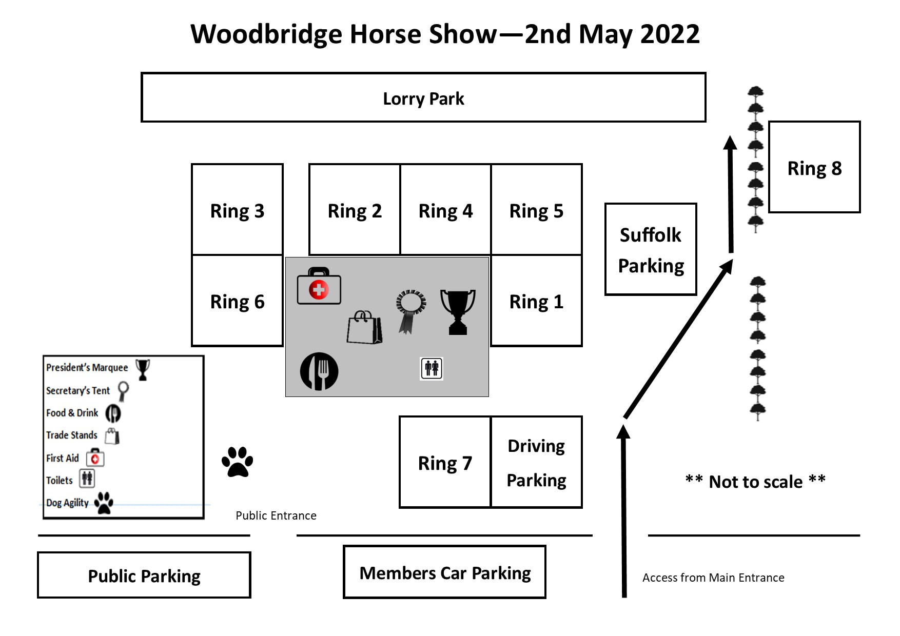 2022 Showground Map – Woodbridge Horse Show